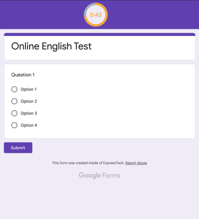 ExtendedForms | Add Timer, Proctor, Negative Marks in Google Forms